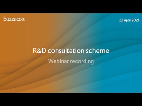 R&D webinar | R&D consultation scheme