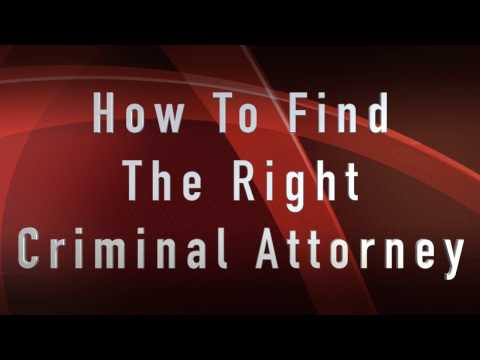 Legal Advice - How To Find The Right Criminal Attorney - Tom Medrano