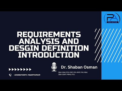 |IIBA CBAP |Requirements analysis and design definition introduction|