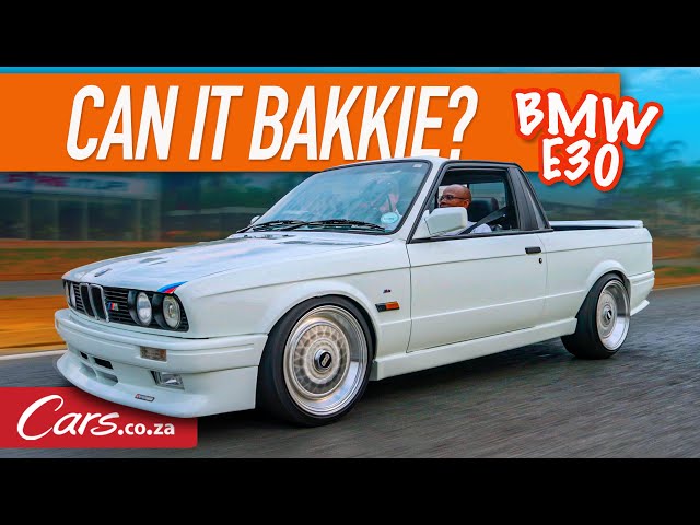 BMW E30 Bakkie! 325i Convertible turned into a pick-up Video (and it's ...