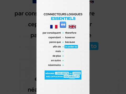 Les connecteurs logiques en anglais ↔️