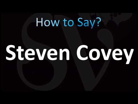 How to Pronounce Steven Covey (CORRECTLY!)