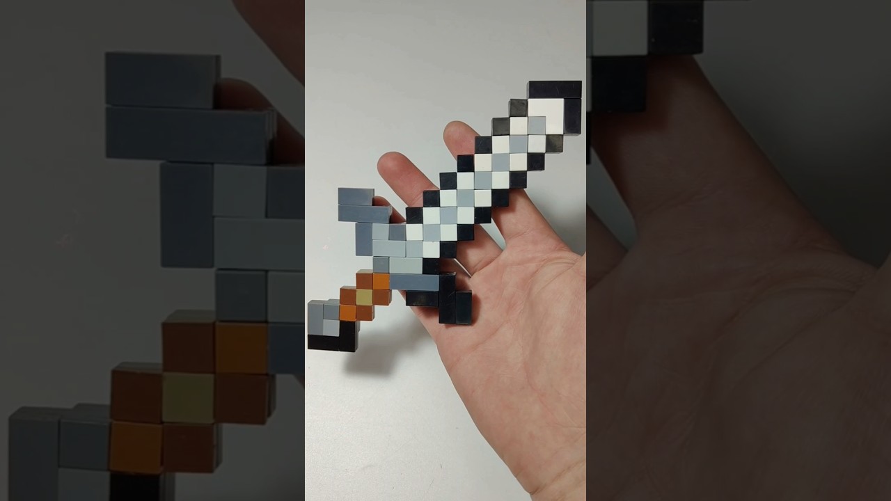 Lego Minecraft Iron sword (tutorial) #shorts #minecraft