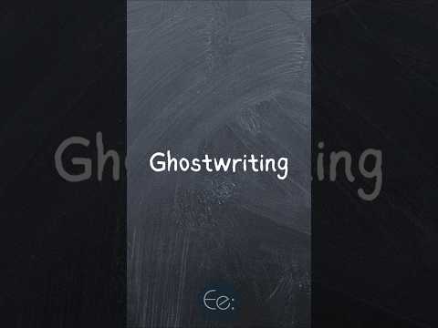 Ghostwriting 👻 What Does It Mean? #english #words #phrases #expression #meaning #idioms #esl #tips