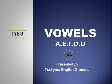 Vowels
