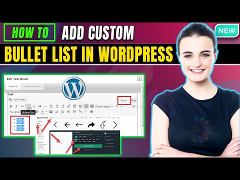 How to Add custom bullet list In WordPress 2025 Using the Built-in WordPress List Block