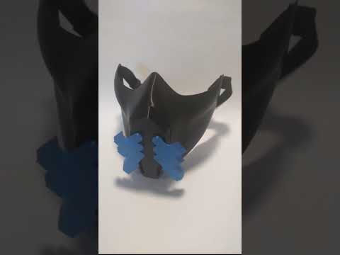 STL file Asymmetric mask with opening mechanism 🎭・Model to download and ...