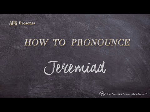How to Pronounce Jeremiad (Real Life Examples!)