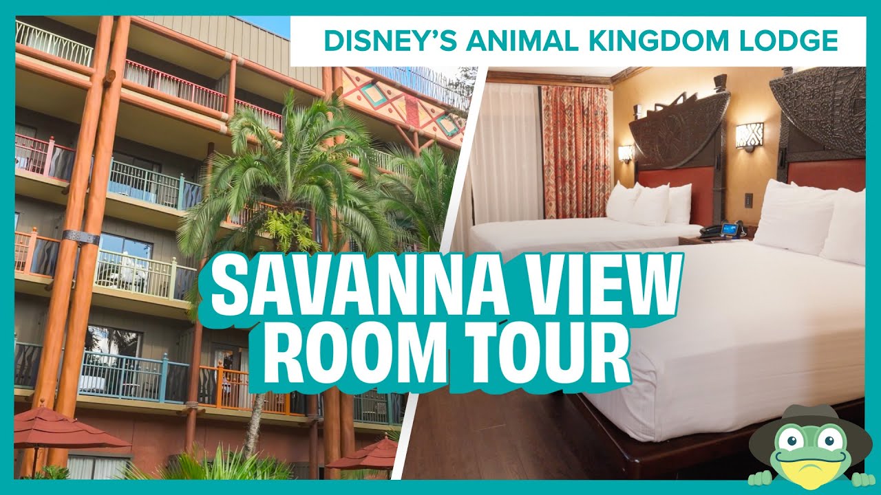 Disney's Animal Kingdom Lodge Savanna View Room Tour Room at Walt Disney World Resort