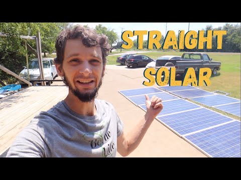 Off Grid Air Conditioner Without Battery or Grid - Solar City Delta H6 Inverter Islanding