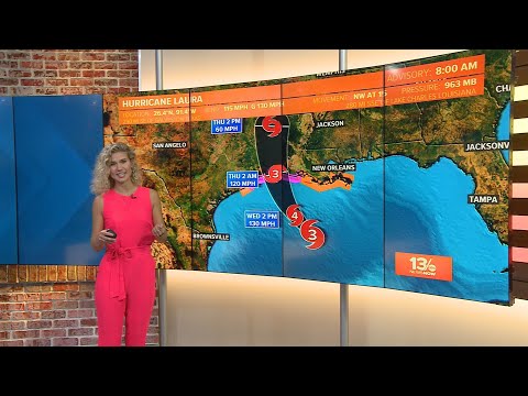 Tropics Update: Hurricane Laura forecasted to strengthen before landfall
