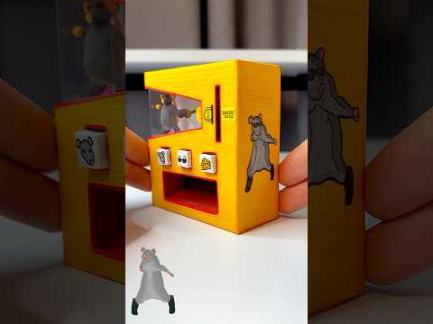 DIY Working Rat Dance Vending Machine with Paper | Paper Craft Ideas #shorts #papercraft #ratdance