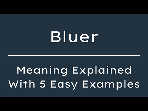 What Does Bluer Mean? Bluer Meaning in English With 5 Example Sentences