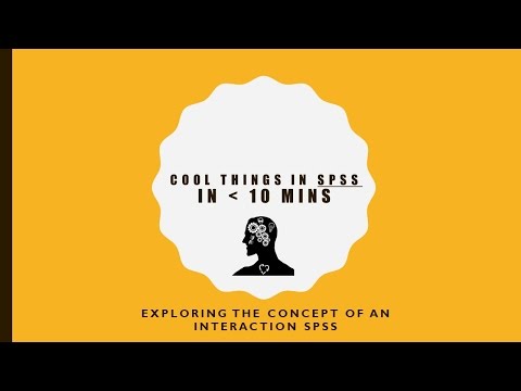 Exploring the concept of interactions in SPSS