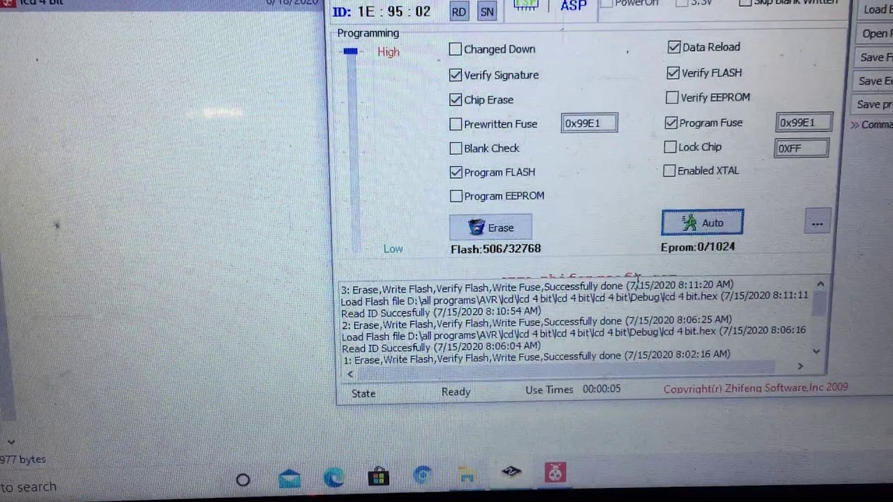 Hardware Implementation of LCD 4 BIT with AVR