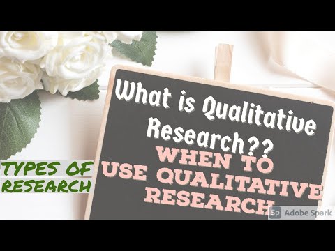 Qualitative Research -When to Use Qualitative Research- Definition by Different Authors