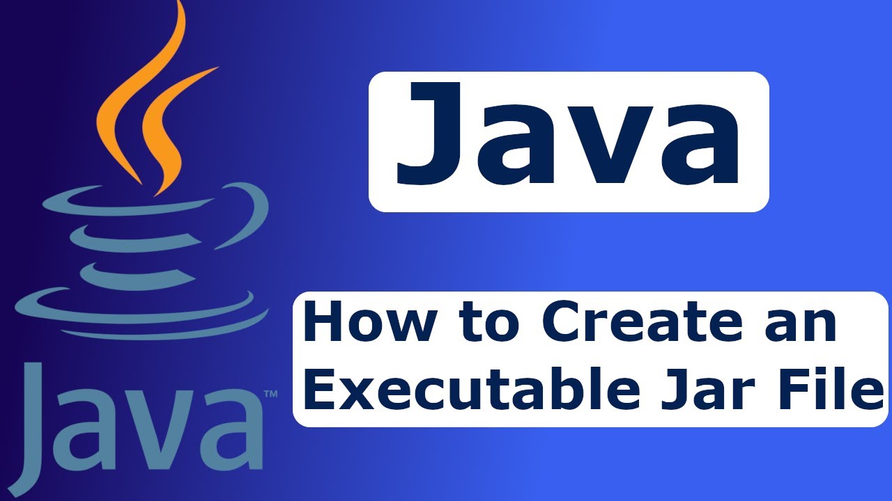 Java - How to Create an Executable Jar File