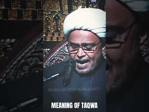 Defination and Meaning Of TAQWA ? By Maulana Wasi Hasan Khan #shorts