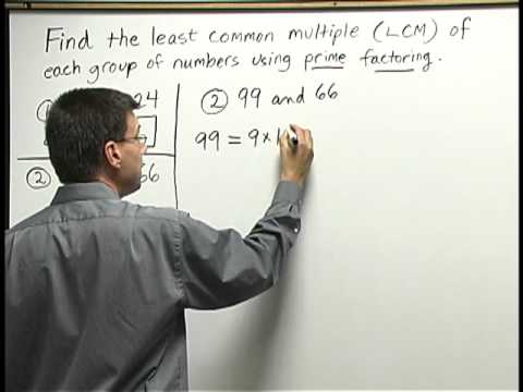 Essential Mathematics, Chapter 5: Finding the Least Common Multiple Using Prime Factoring