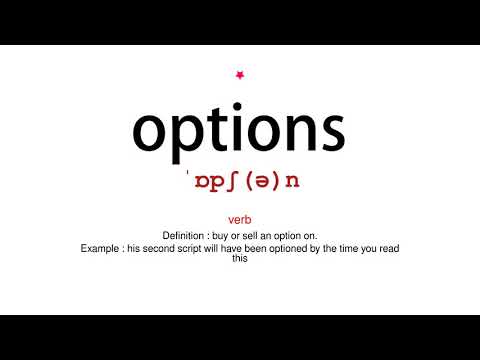 How to pronounce options - Vocab Today