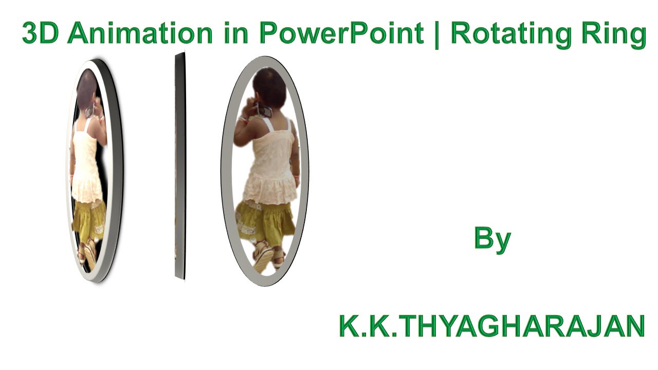 3D Animation in PowerPoint | Rotating Ring | Tutorial