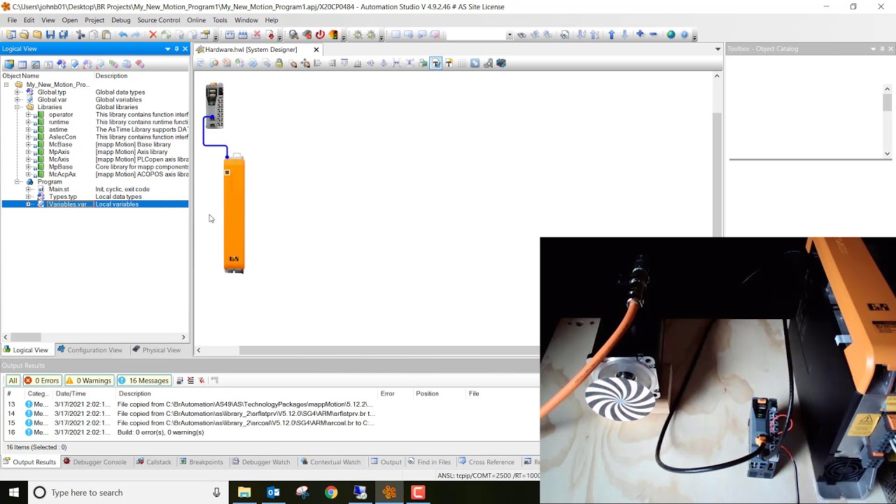 B&R Automation  My First Motion Program Part 1