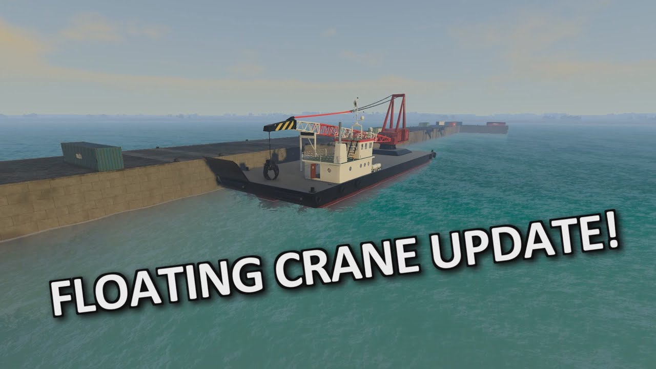 Floating Crane/Ferry beta2 - BeamNG.drive
