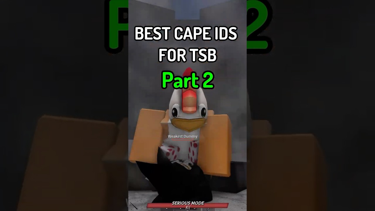 BEST CAPE IDS FOR TSB PART 2 #roblox #tsb #thestrongestbattlegrounds #combo