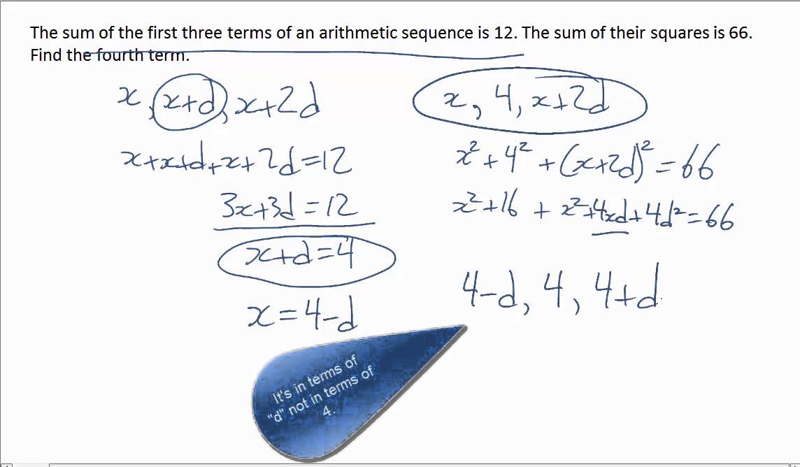 Solution to Arithmetic Sequence Problem
