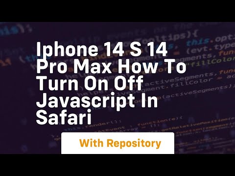 Iphone 14 s 14 pro max how to turn on off javascript in safari