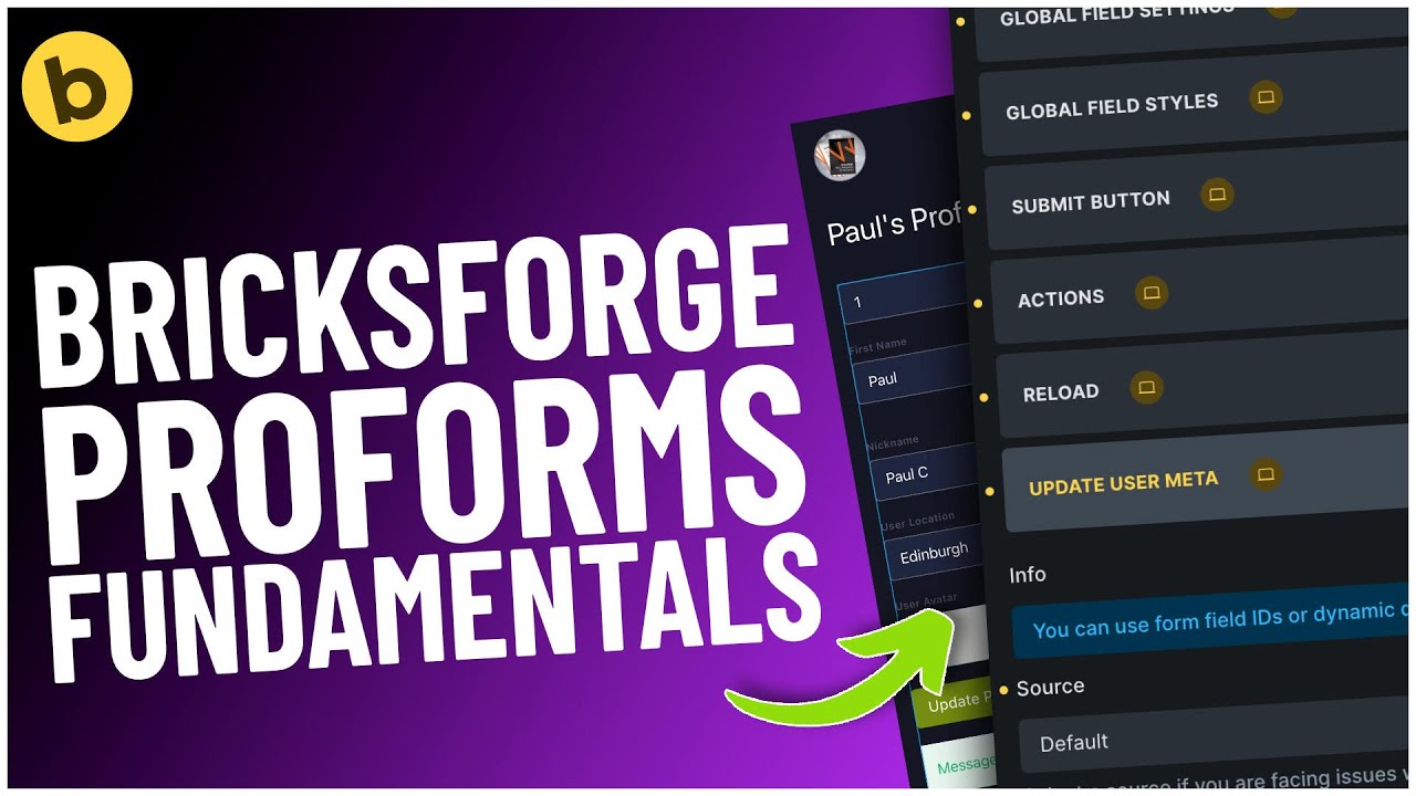 BricksForge ProForms Tutorial: Elevate Your Site with Custom User Profiles!