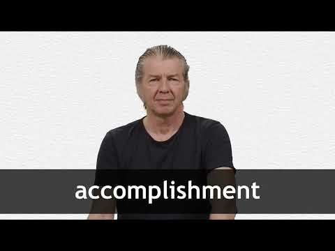 ACCOMPLISHMENT definition and meaning | Collins English Dictionary