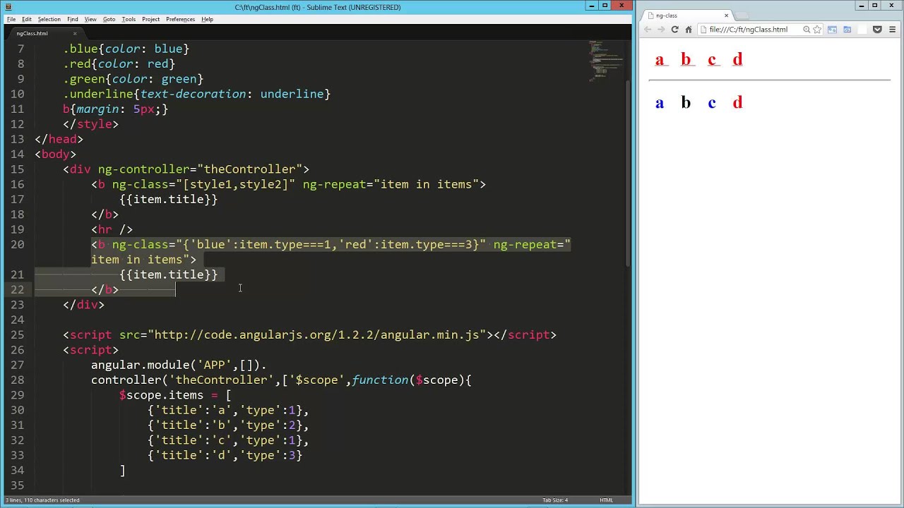AngularJS ng-class
