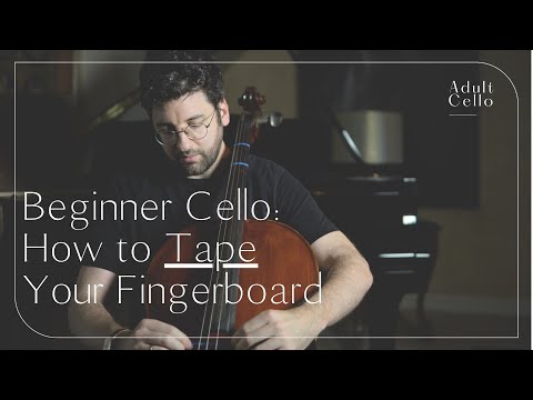 Beginner Cello: How to Tape Your Fingerboard