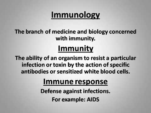 Immunology | Urdu language | Biology | Lectures 2020