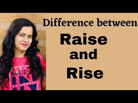Difference between Raise and Rise