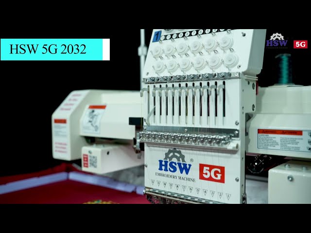 Computerized Embroidery Machine - HSW Model 2048-5G Single Head 12 ...