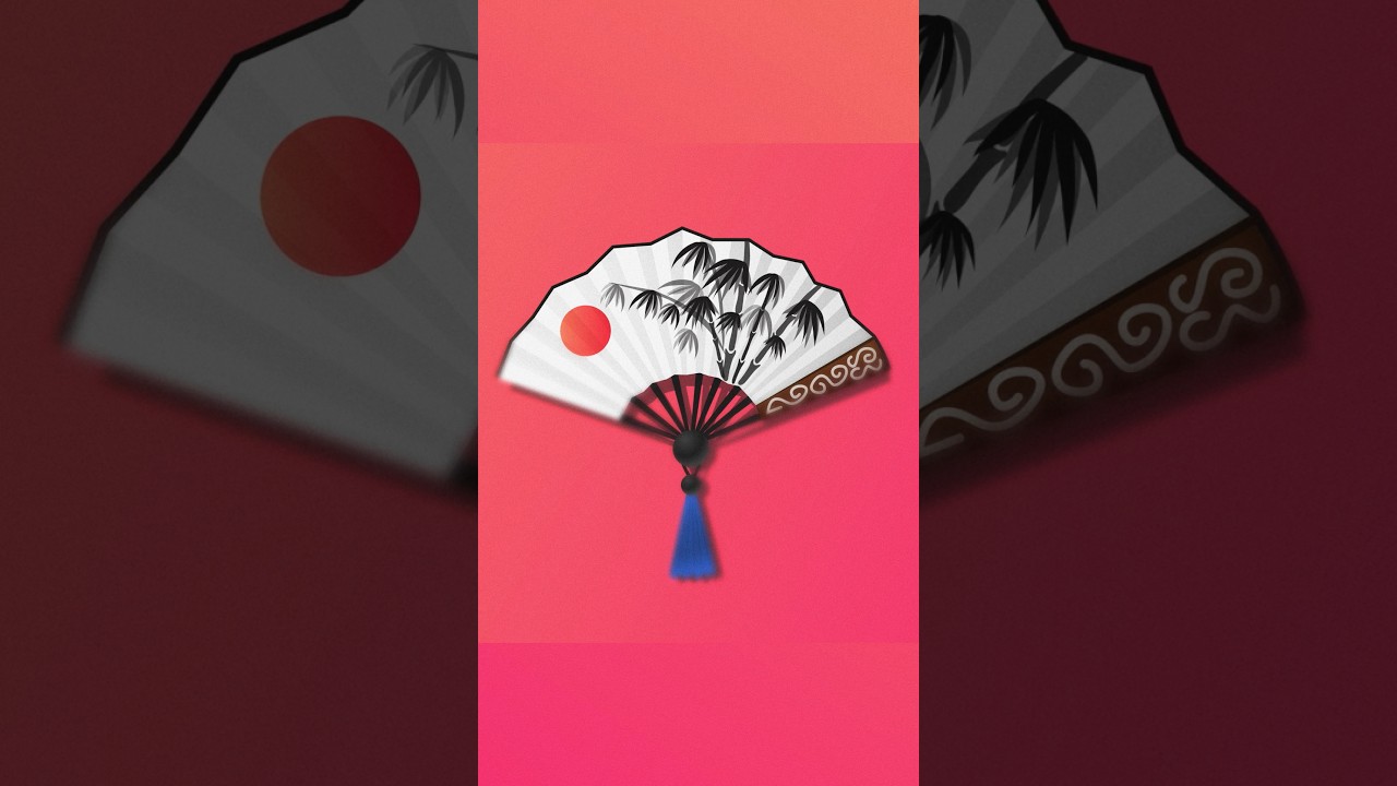 Japanese fan #illustration #vector #art #digitaldrawing #handdrawn #fan #japan
