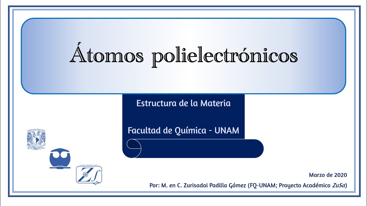 Átomos polielectrónicos -- EM -- FQ