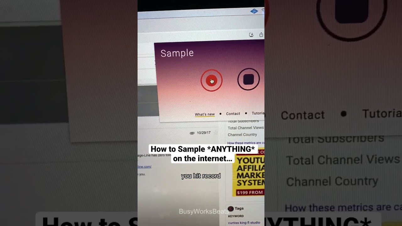 How to Sample *ANYTHING* on the internet…