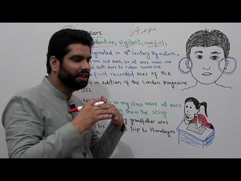 All Ears idiom | Meaning | Origin | Examples | Idioms | idiom in Urdu | Lecture 74 | Dr. Qasim Ali