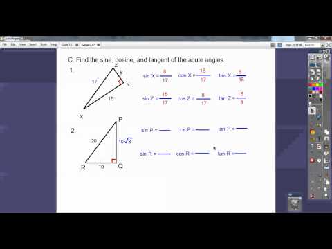 Sine and Cosine Ratio