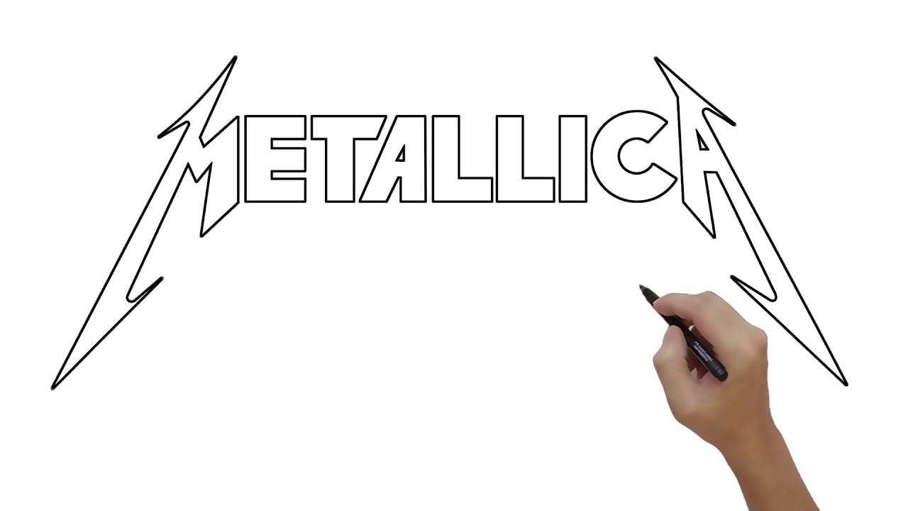 HOW TO DRAW METALLICA LOGO | STEP BY STEP TUTORIAL
