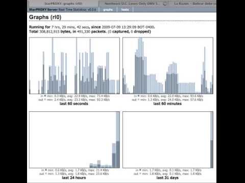 StarPROXY Server v0.1.0 - Real-time Network Statistics Monitoring