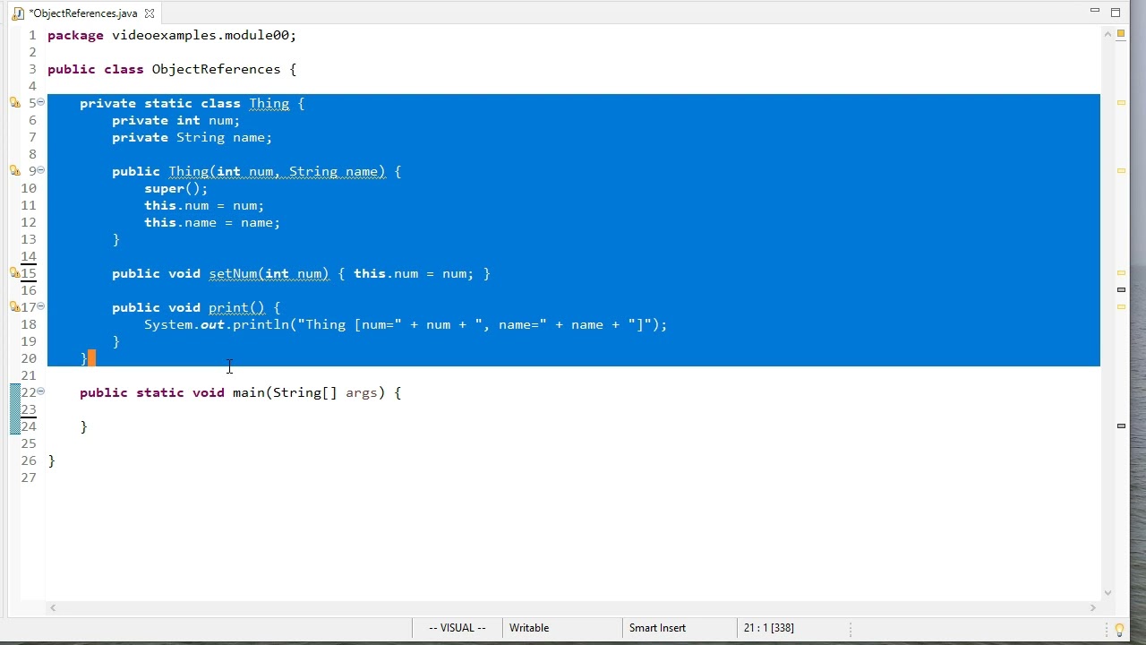 Primitive & Object Reference Variables in Java