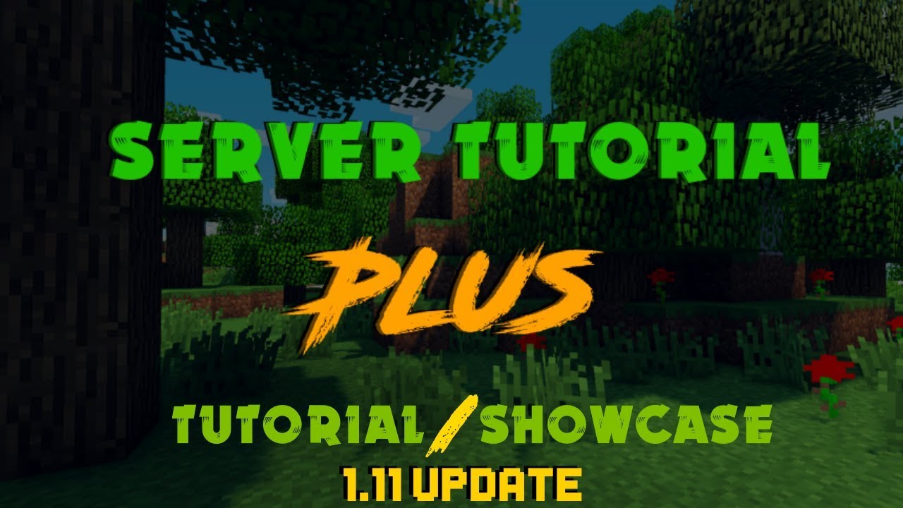 Server Tutorial Plus [1.11 update] - Tutorial/Showcase - Basics