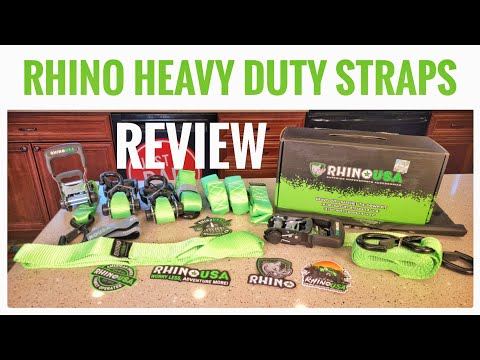 RHINO USA Ratchet Heavy Duty Straps Tie Down Kit Review