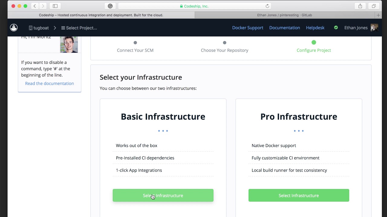 Codeship Basic GitLab Setup