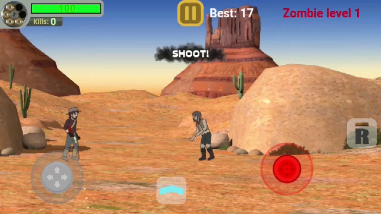Cowboy Duel - Zombie Survival - Game Android