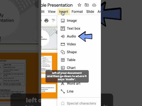 How to Insert Audio/Music into Google Slides